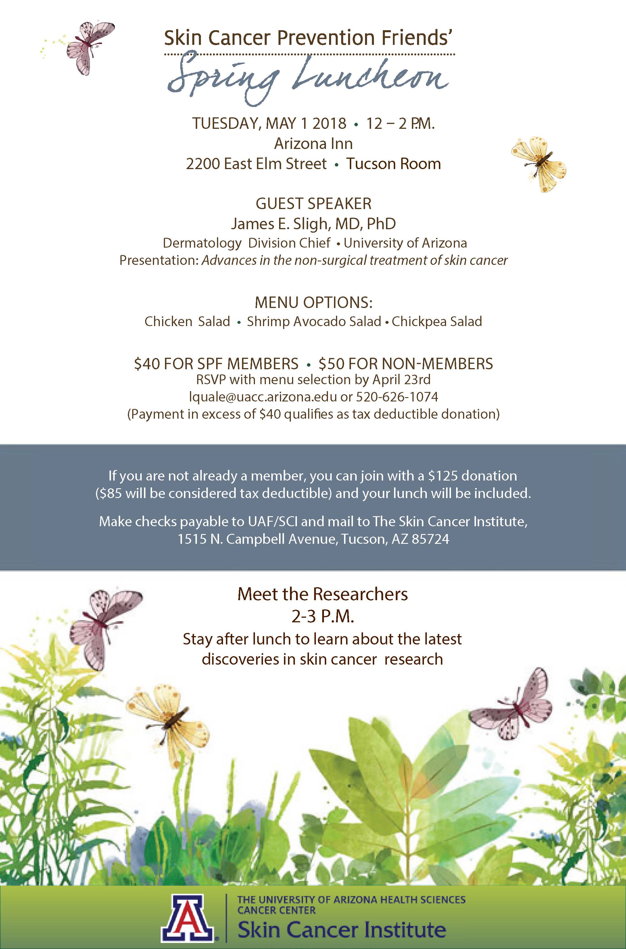 Skin Cancer Prevention Friends' Spring Luncheon | Graduate Program in ...